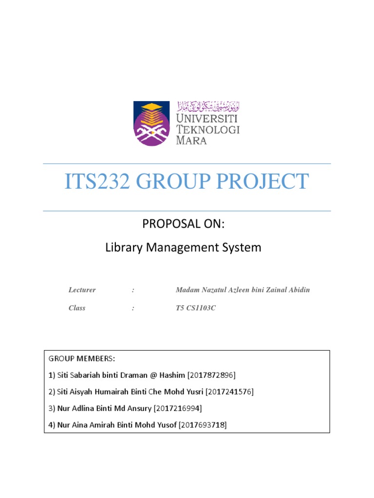 Library Management System Proposal | PDF | Database Transaction | Librarian