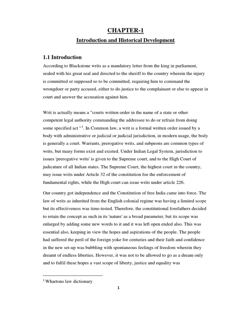 Introduction and Historical Development: Chapter-1 | PDF | Writ ...