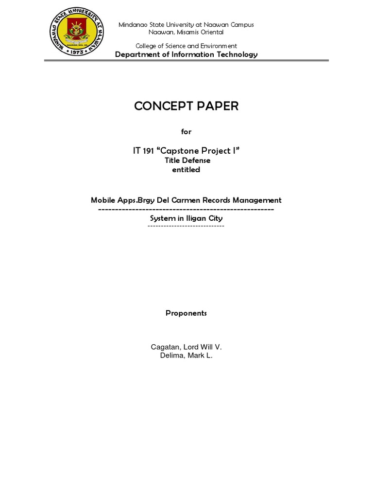 Title Defense Format Cover Page | PDF | Information Science ...