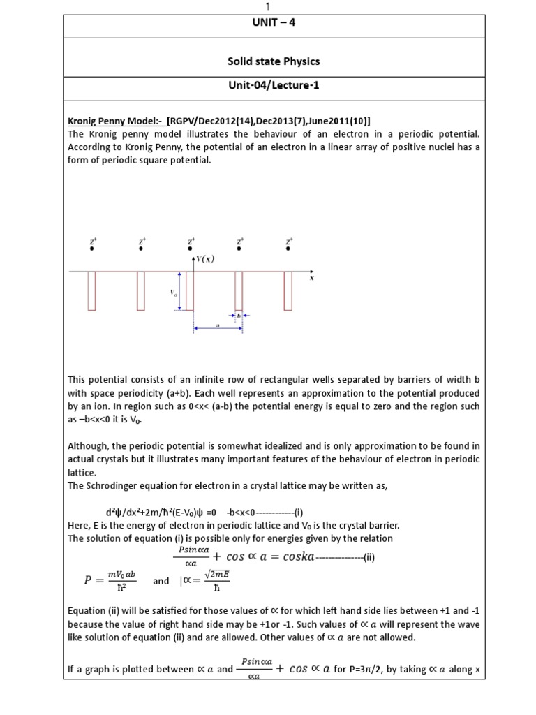 Be 201 Engineering Physics Unit 4 | PDF | P–N Junction | Diode