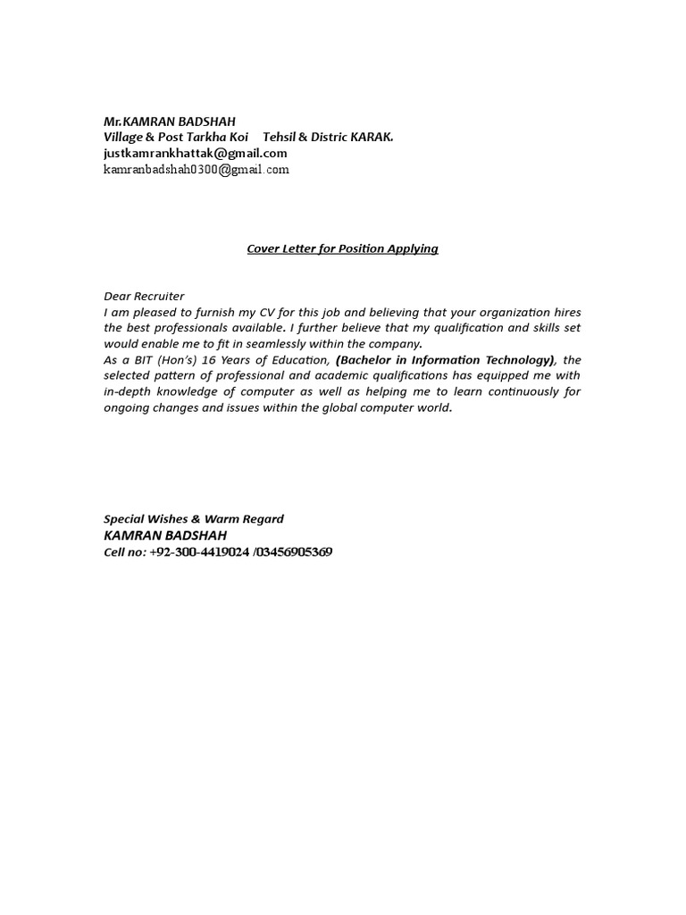 Kamran CV | PDF | Microsoft Office | Microsoft