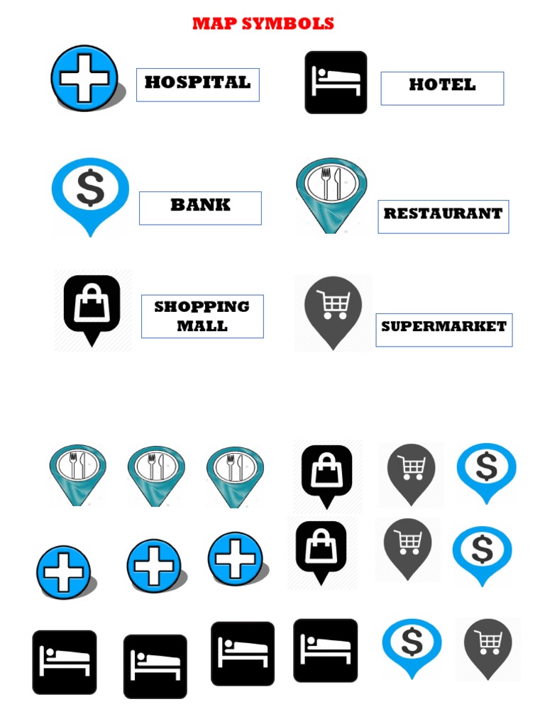 Hospital: Map Symbols | PDF