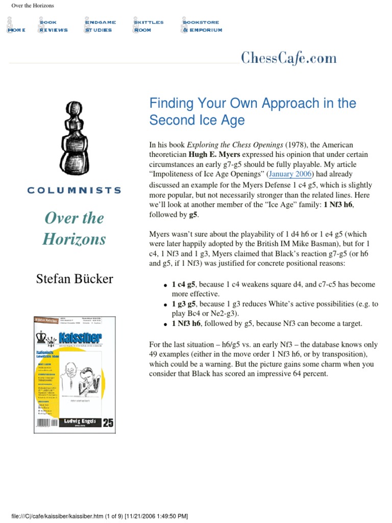 Kaissa | PDF | Chess Openings | Traditional Board Games