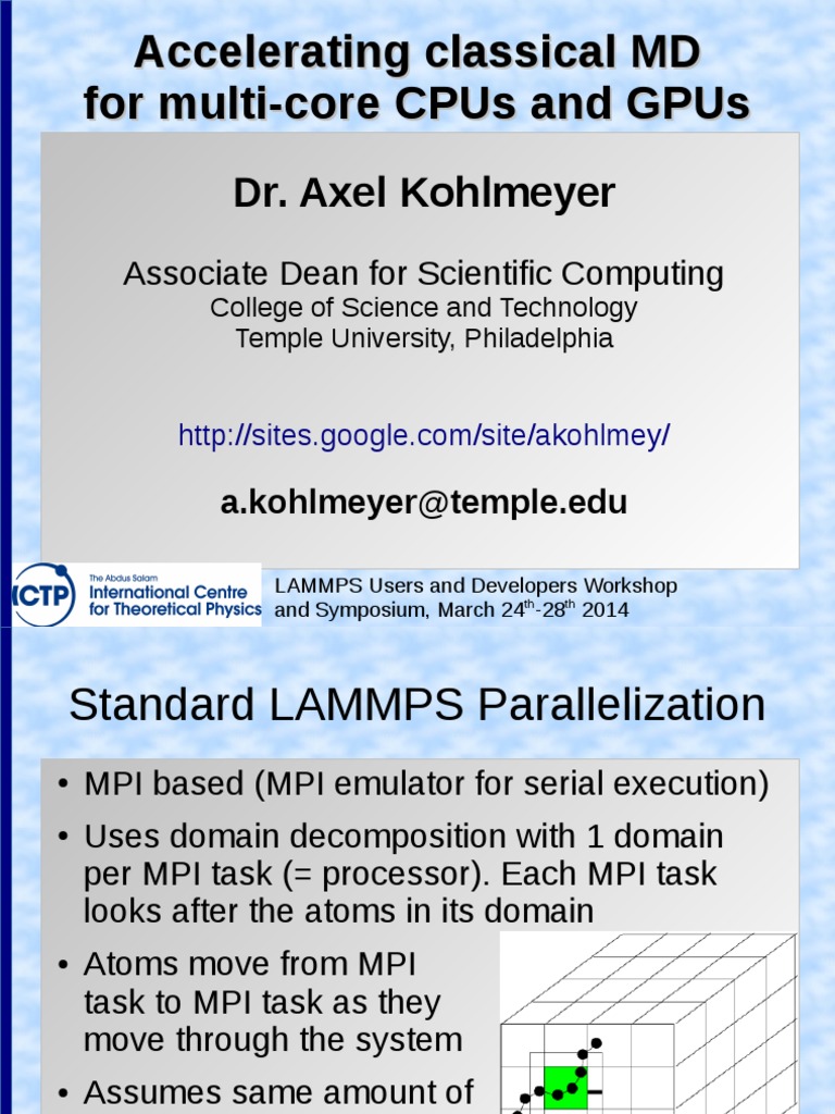Lammps Overdrive | PDF | Graphics Processing Unit | Parallel Computing