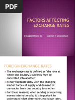 Determinants of Exchange Rate | PDF | Exchange Rate | Balance Of Payments