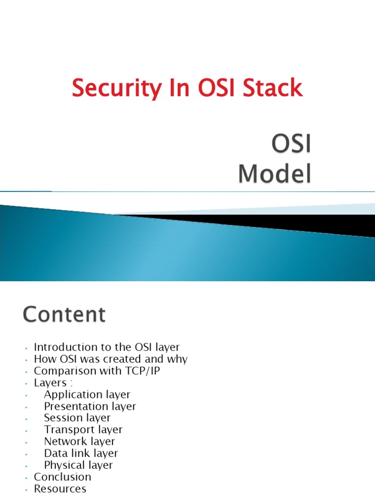 OSI Security | PDF | Osi Model | Internet Protocol Suite