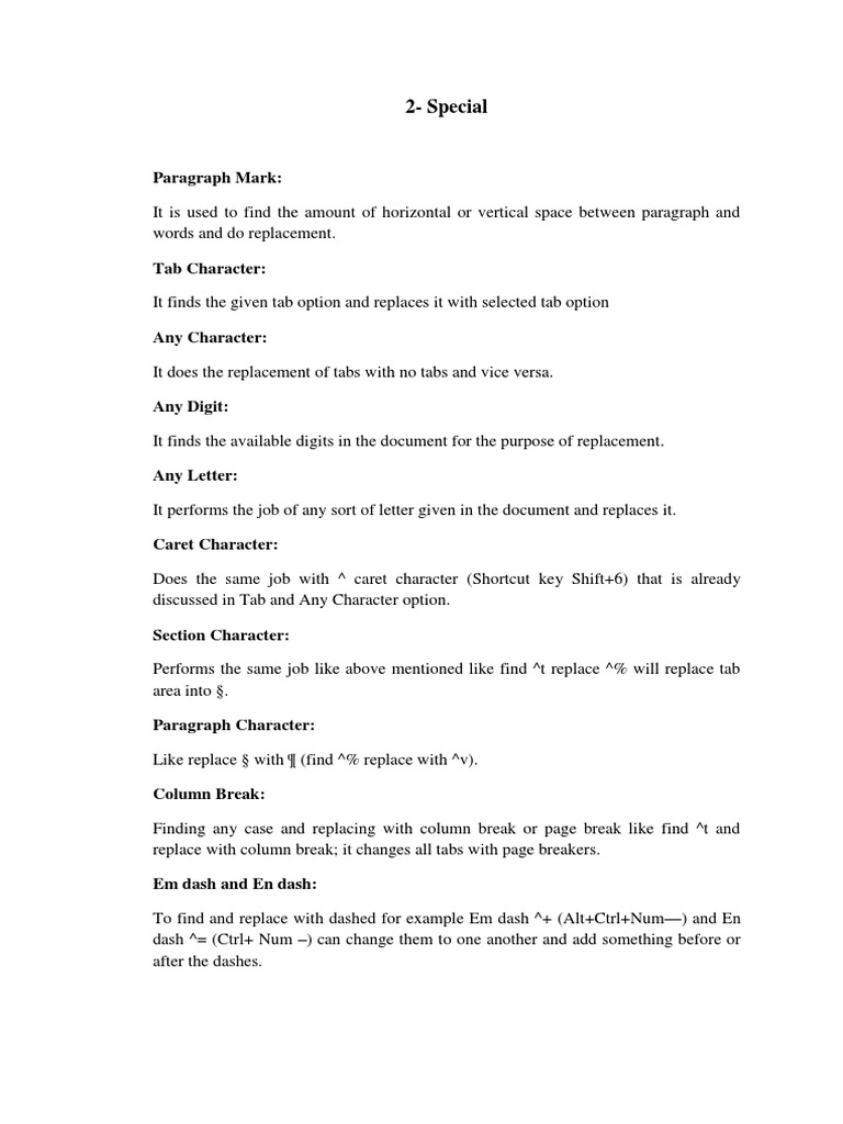 2-Special: Paragraph Mark | PDF | Paragraph | Notation