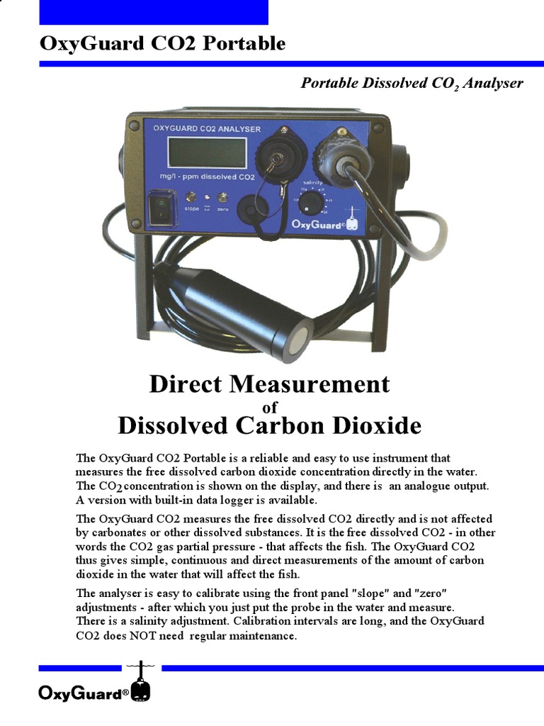 G03 OxyGuard CO2 Portable Brochure GB 0912 | PDF | Carbon Dioxide ...