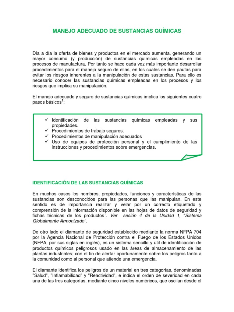 Manejo Seguro de Sustancias Peligrosas | PDF | Transporte | Solvente