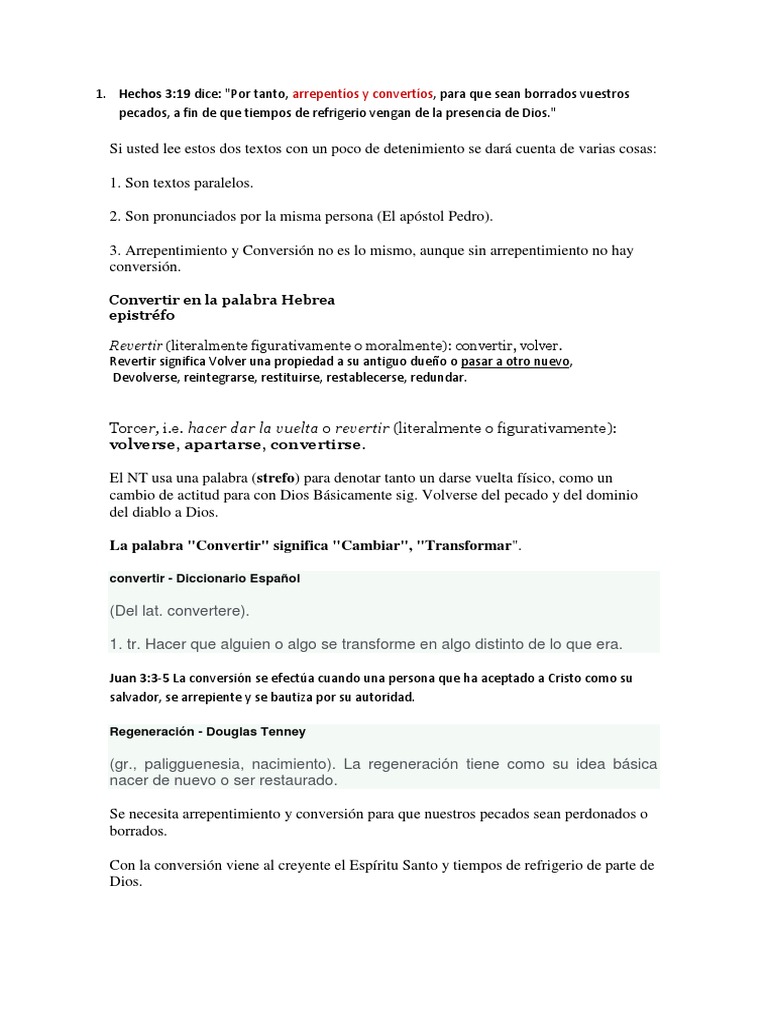 Arrepentios y Convertios | PDF | Pecado | Creencia religiosa y doctrina