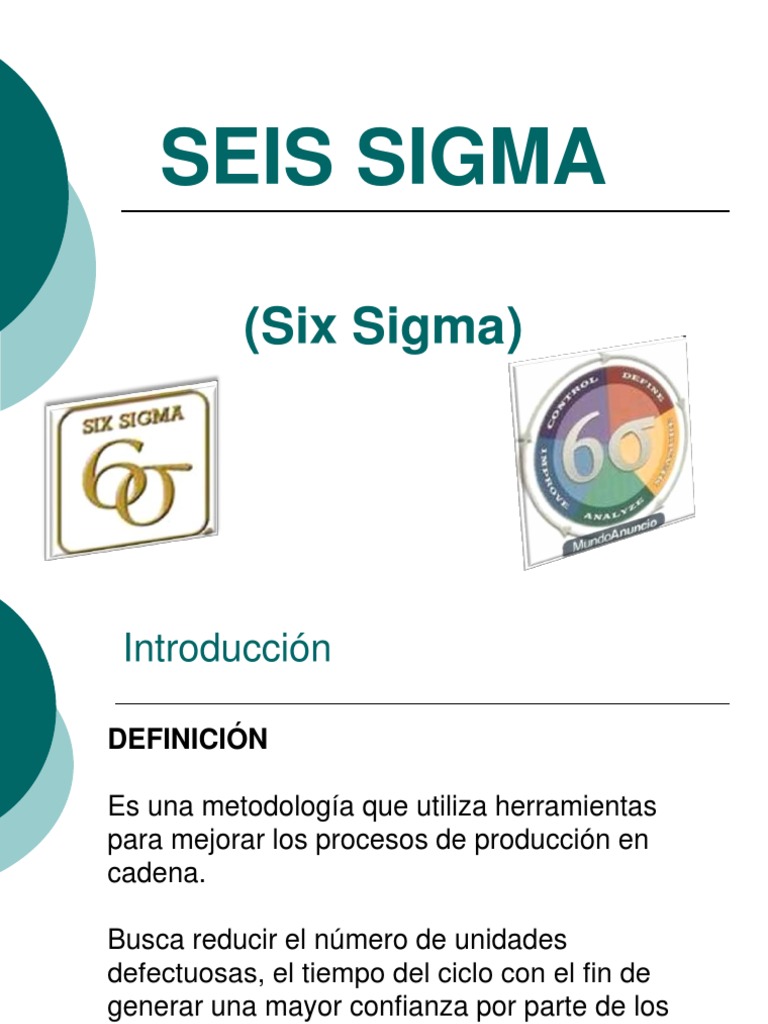 SIX SIGMA | Six Sigma | Producción y fabricación