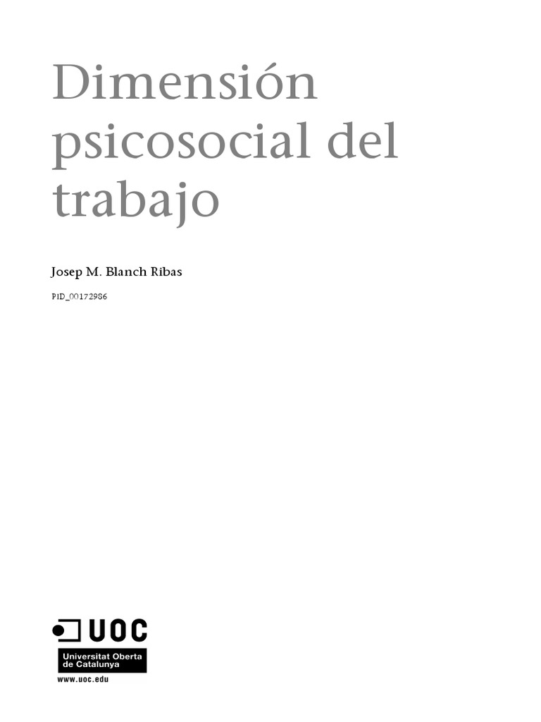 Psicología Social Del Trabajo y Las Relaciones Laborales_Módulo 1_Dimensión Psicosocial Del ...