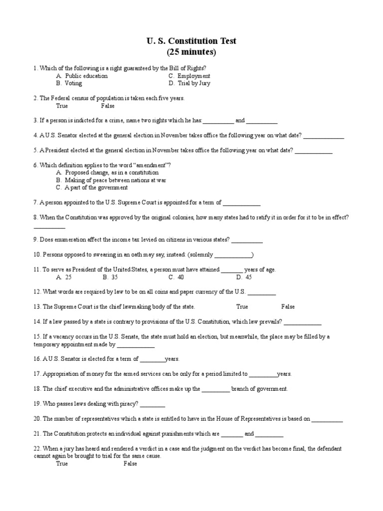 1950s Louisiana Literacy Test | PDF | United States Constitution ...