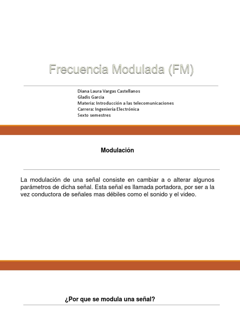 Frecuencia Modulada | PDF | Modulación de frecuencia | Modulación