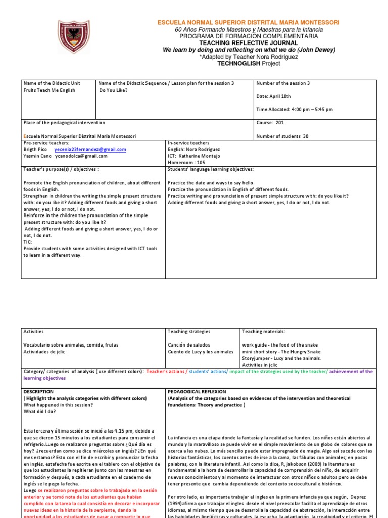 Field Diary 3 | PDF | Education Theory | Pedagogy