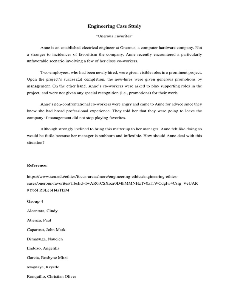 Engineering Case Study | Download Free PDF | Opinion | Criticism