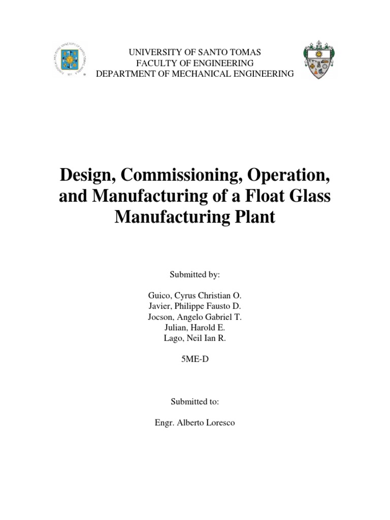 Float Glass Manufacturing Plant | PDF | Glasses | Materials