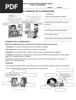 Prueba Elementos de La Comunicacion | PDF