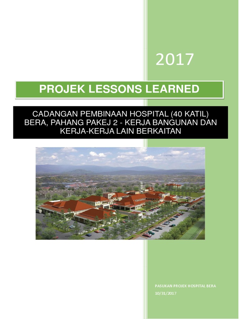 Project Lesson Learned | PDF