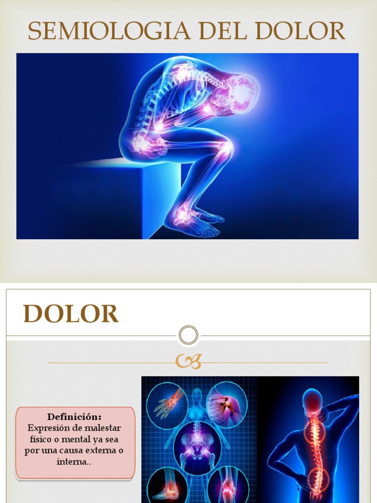 Semiologia Del Dolor | PDF | Dolor | Síntomas y signos: general