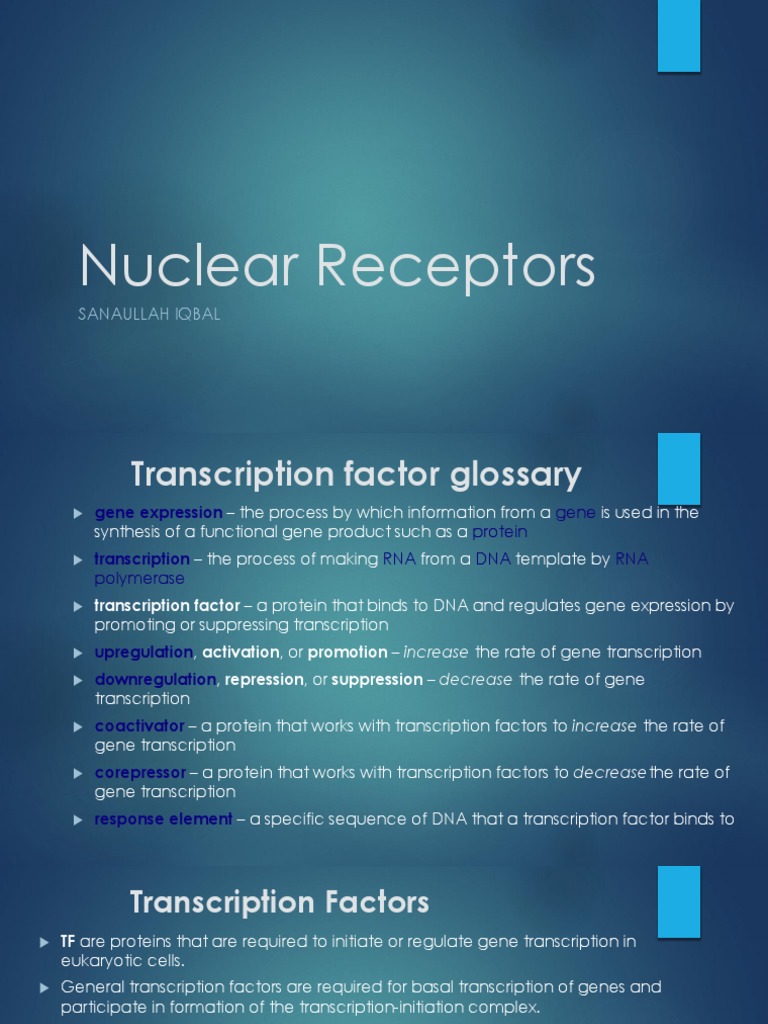 Nuclear Receptors | PDF | Transcription Factor | Regulation Of Gene ...
