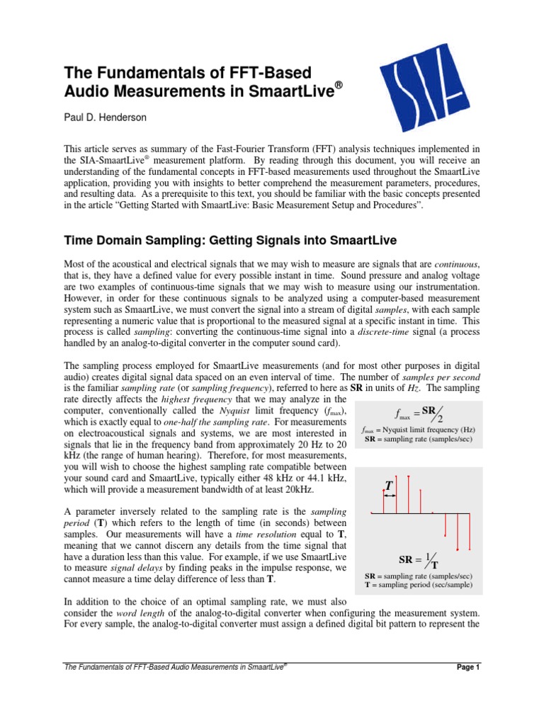 Fft Fundamentals Pdf