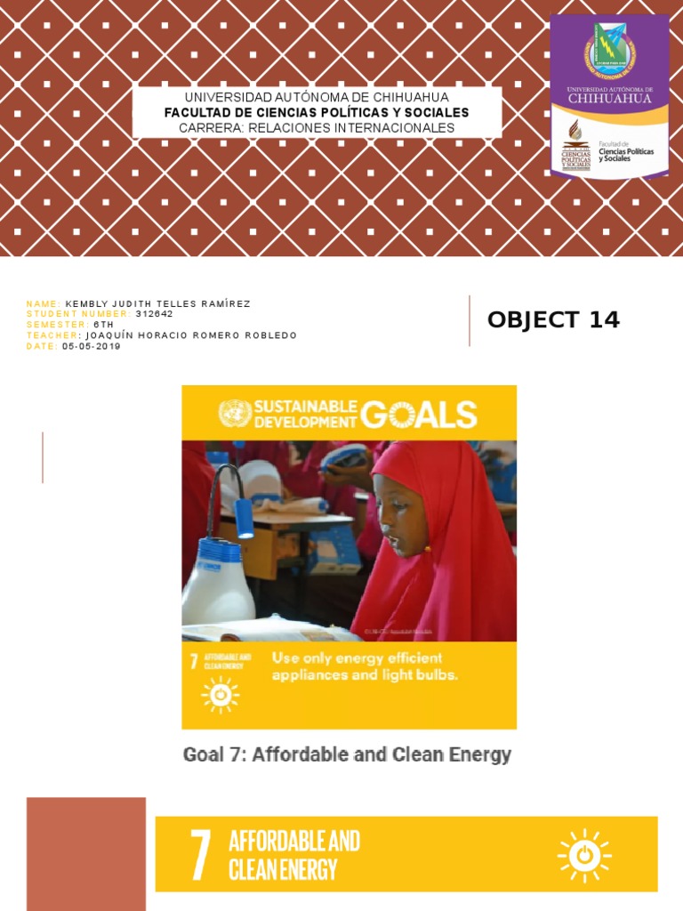 Goal 7 Affordable And Clean Energy Pdf Renewable Energy Solar Power