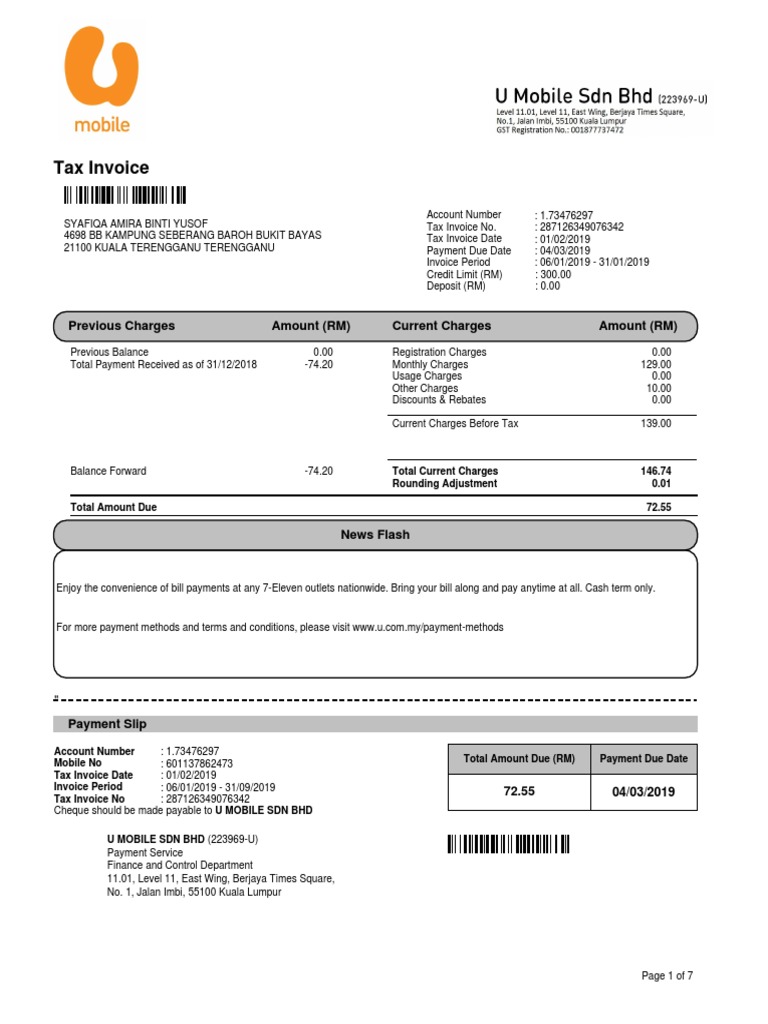 Mira Umobile | PDF | Invoice | Payments