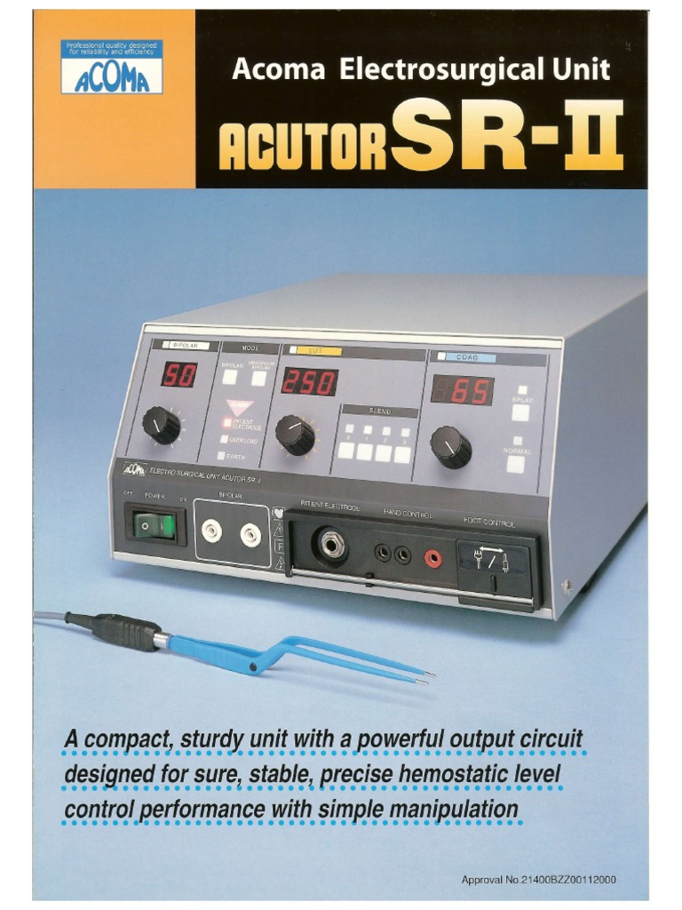 1517458782425565848acoma Electrosurgical Acutor SR II PDF | PDF