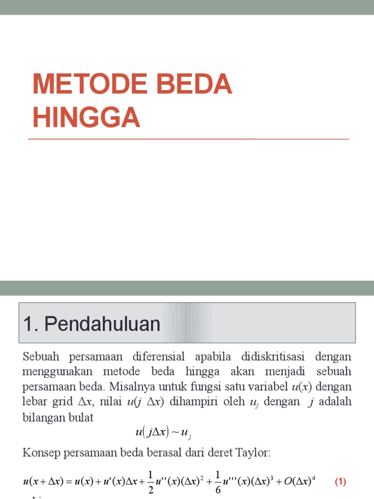Metode Beda Hingga | PDF