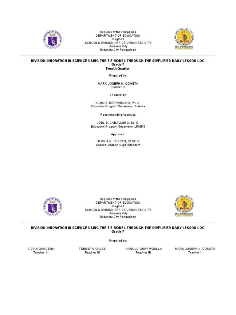 Division Innovation in Science Using The 7-E Model Through The ...