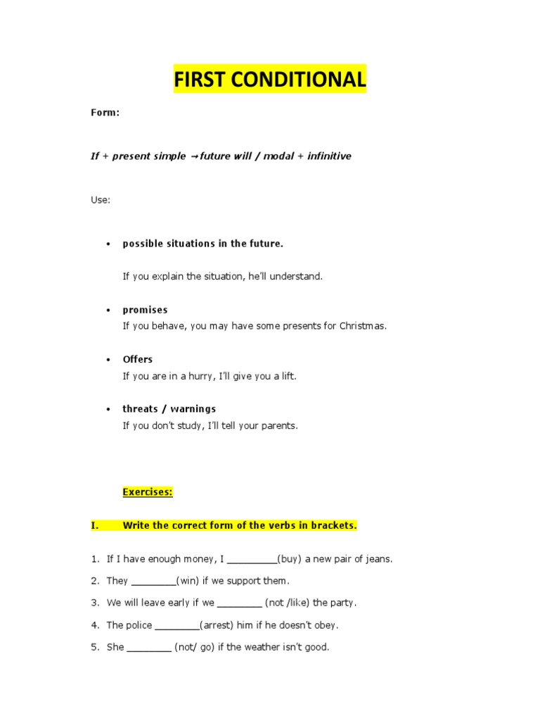Activity4 First Second Third Conditional | PDF | Linguistic Morphology | Grammar