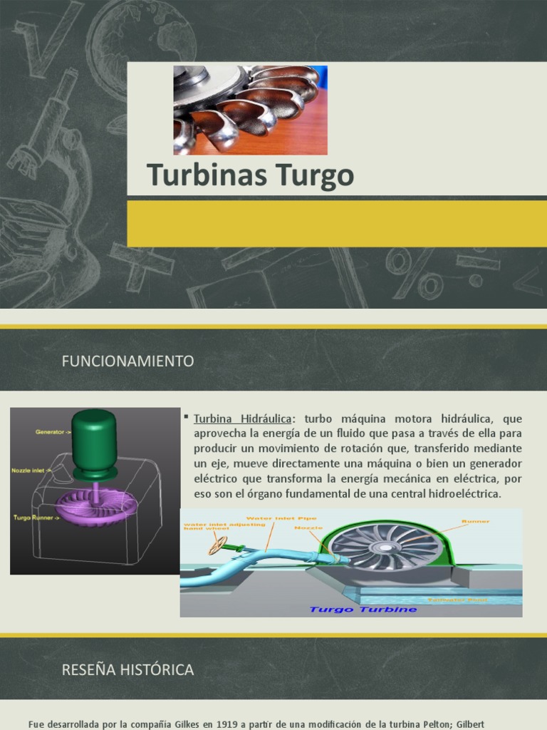 Turbinas Turgo Presentacion | PDF | Turbina | Tecnología energética