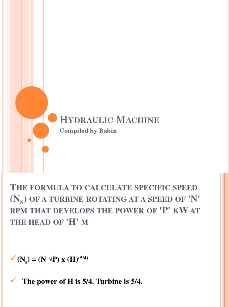 Hydraulic Machine Design: Insights into Impulse Turbines, Reaction ...
