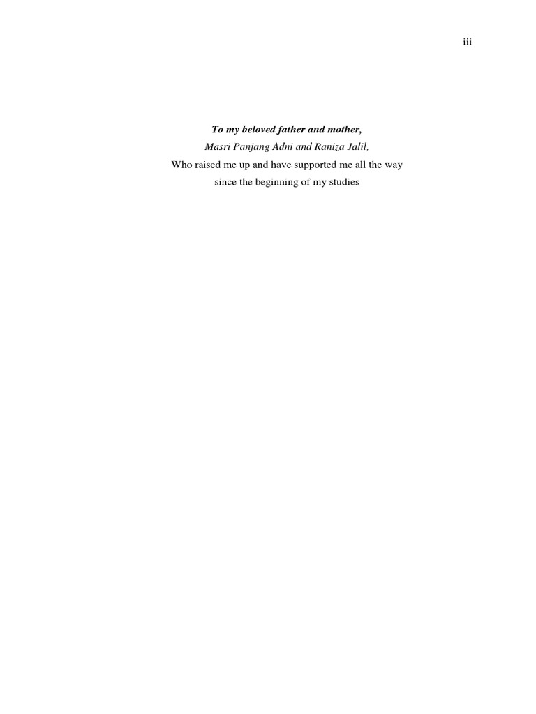 Example - Dedication PDF | PDF