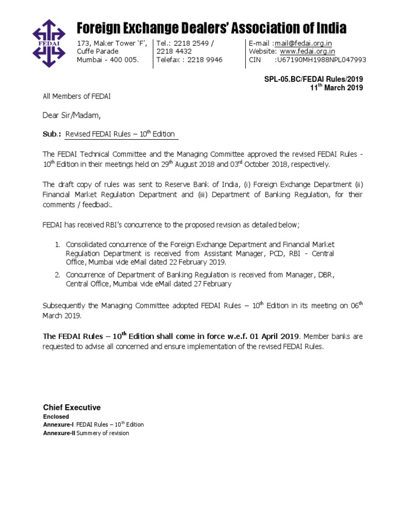 Fedai Rules Latest | PDF | Foreign Exchange Market | Exchange Rate
