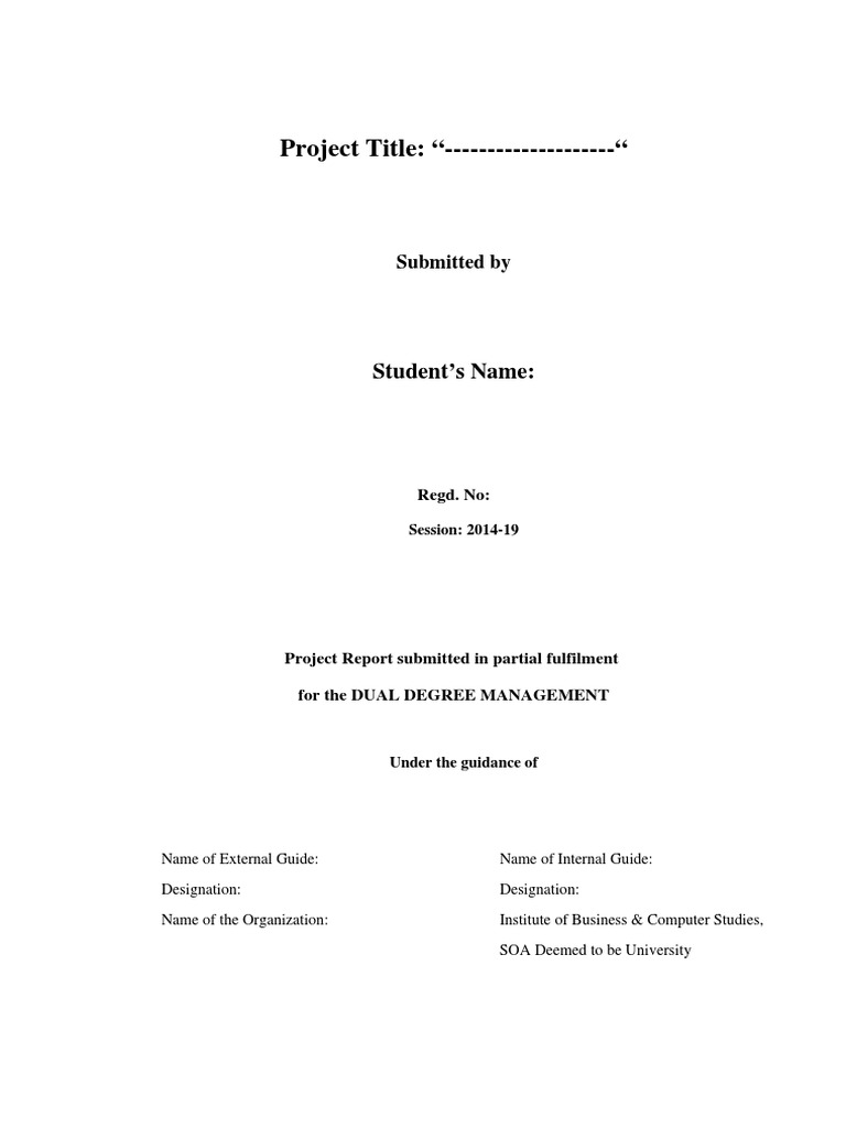 SIP Report Format | PDF | Data Analysis | Science