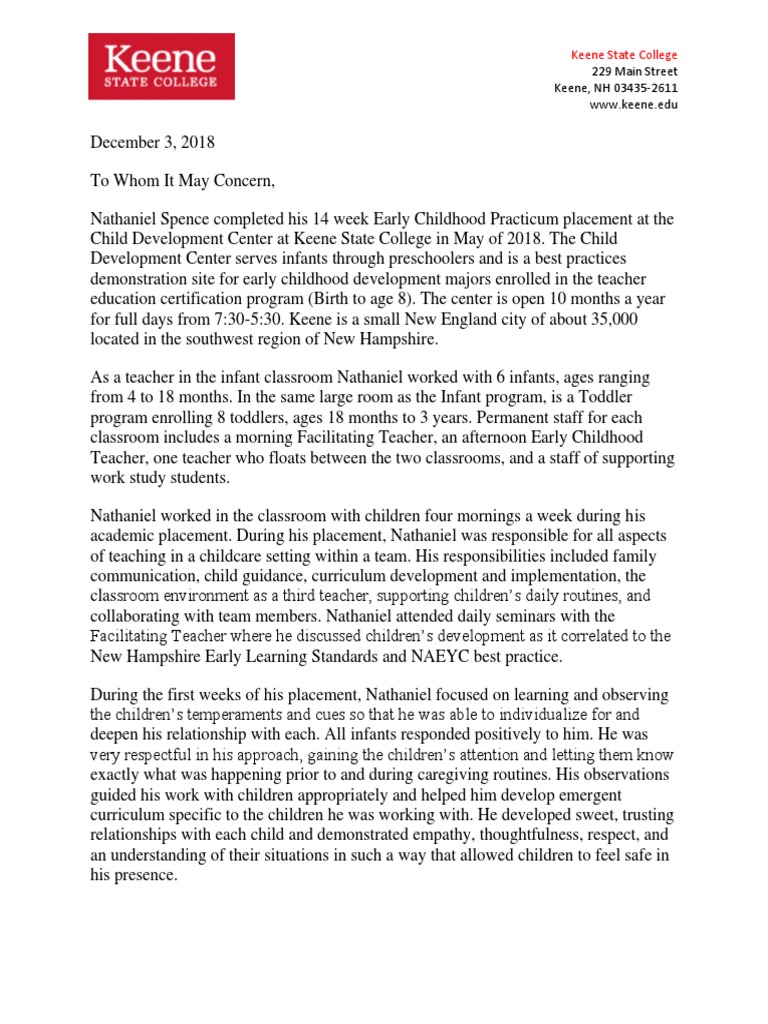 Jan Richards Letter | PDF | Early Childhood Education | Teachers