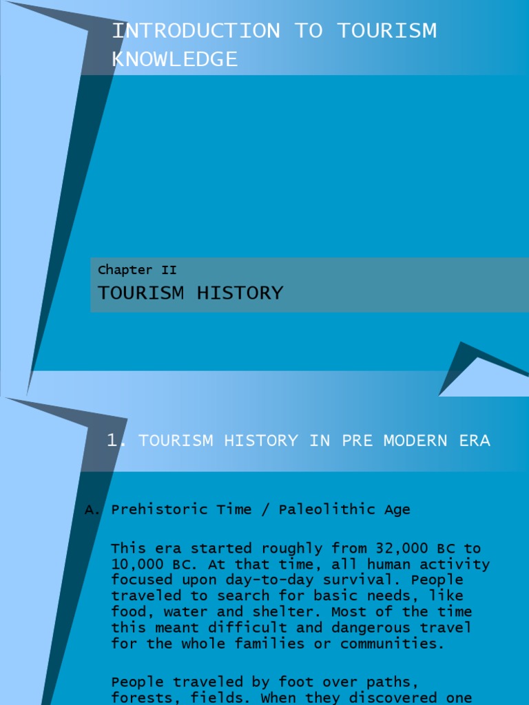 Tourism History | PDF | Modern History | Tourism