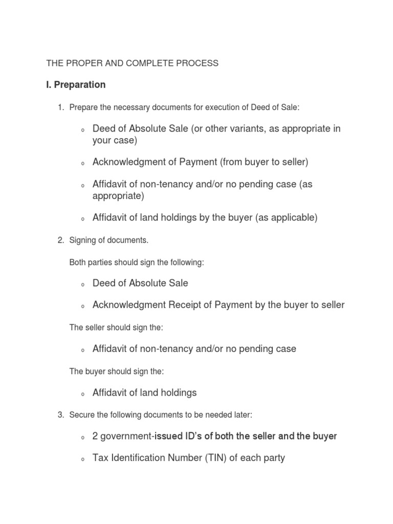 I. Preparation: The Proper and Complete Process | PDF | Payments | Cheque