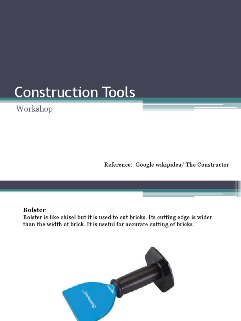 Construction Tools | PDF | Concrete | Masonry