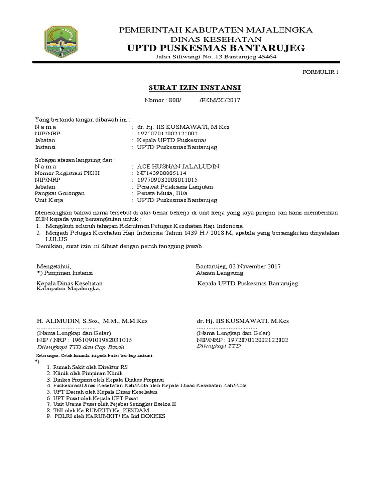 Izin dan Rekomendasi PKHI Majalengka | PDF