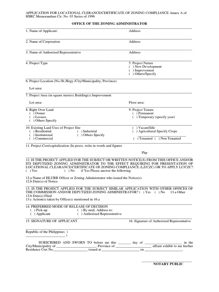 Office of The Zoning Administrator | PDF | Zoning | Social Institutions