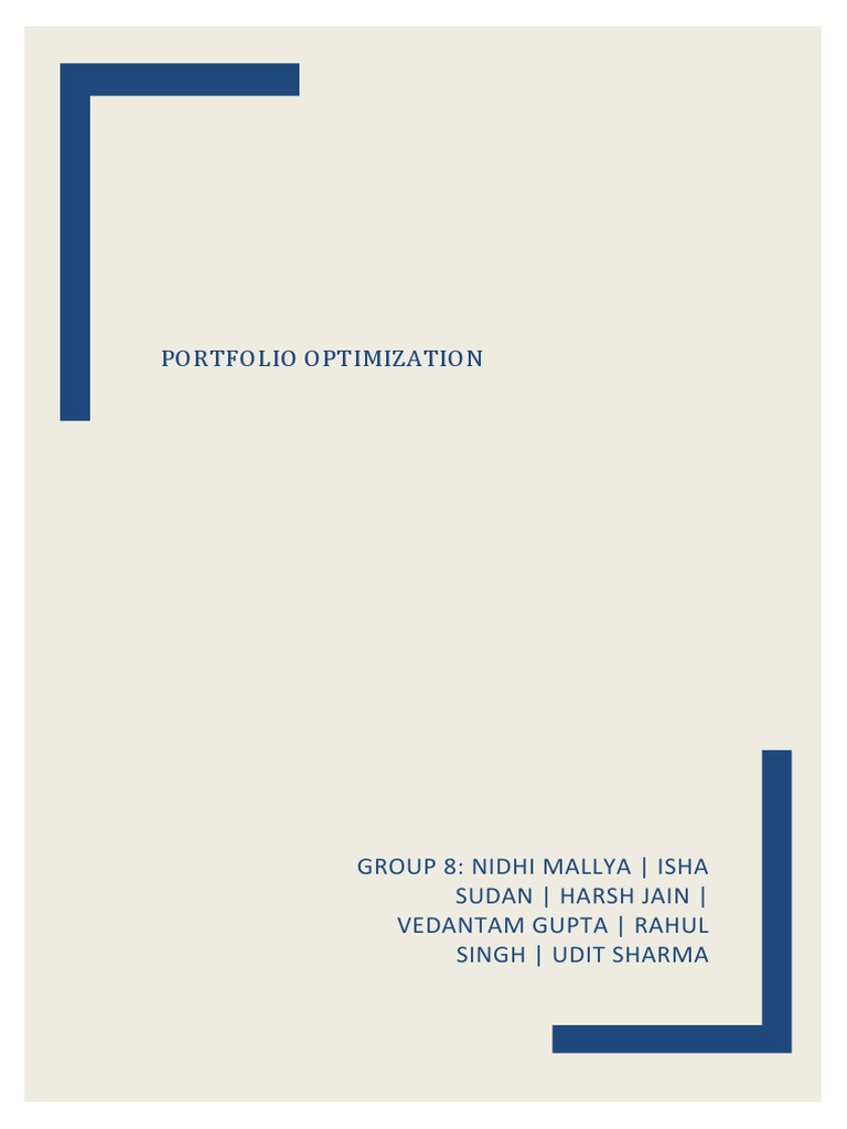 Behavioral Portfolio Theory - Group 8 | PDF | Modern Portfolio Theory ...