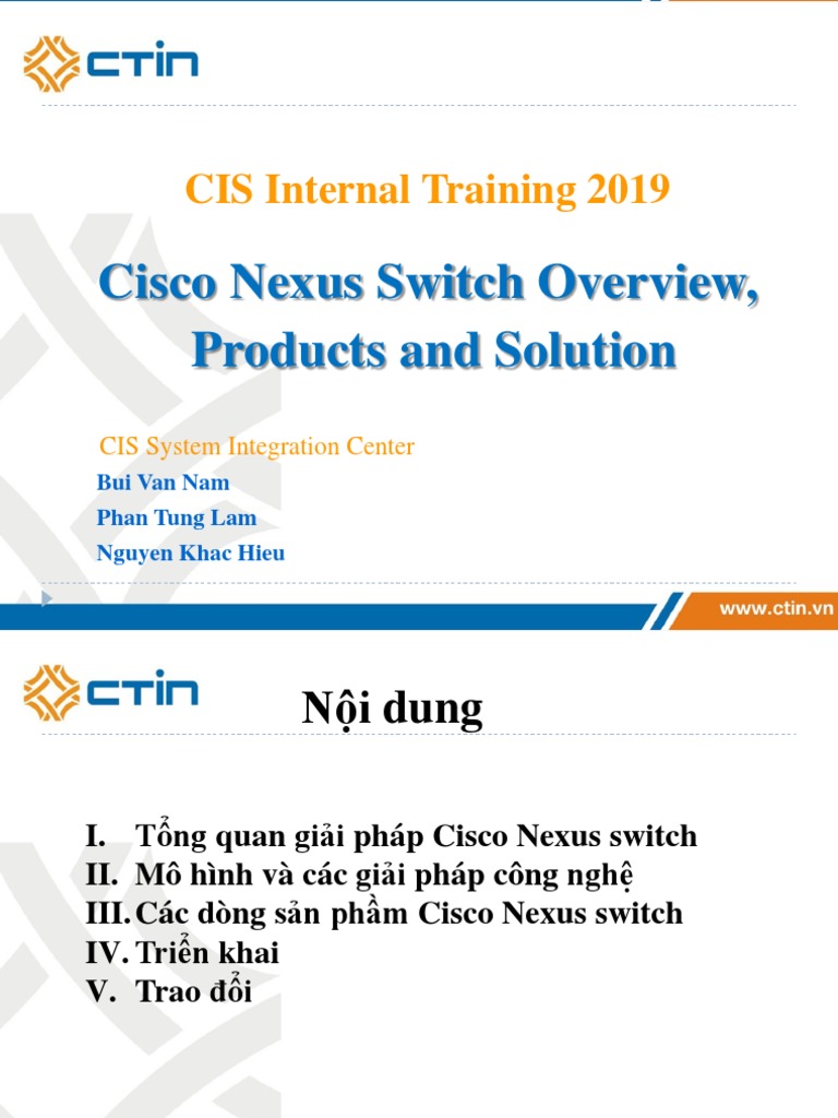 Giáº I Phã P Cisco Nexus Switch Pdf Pdf
