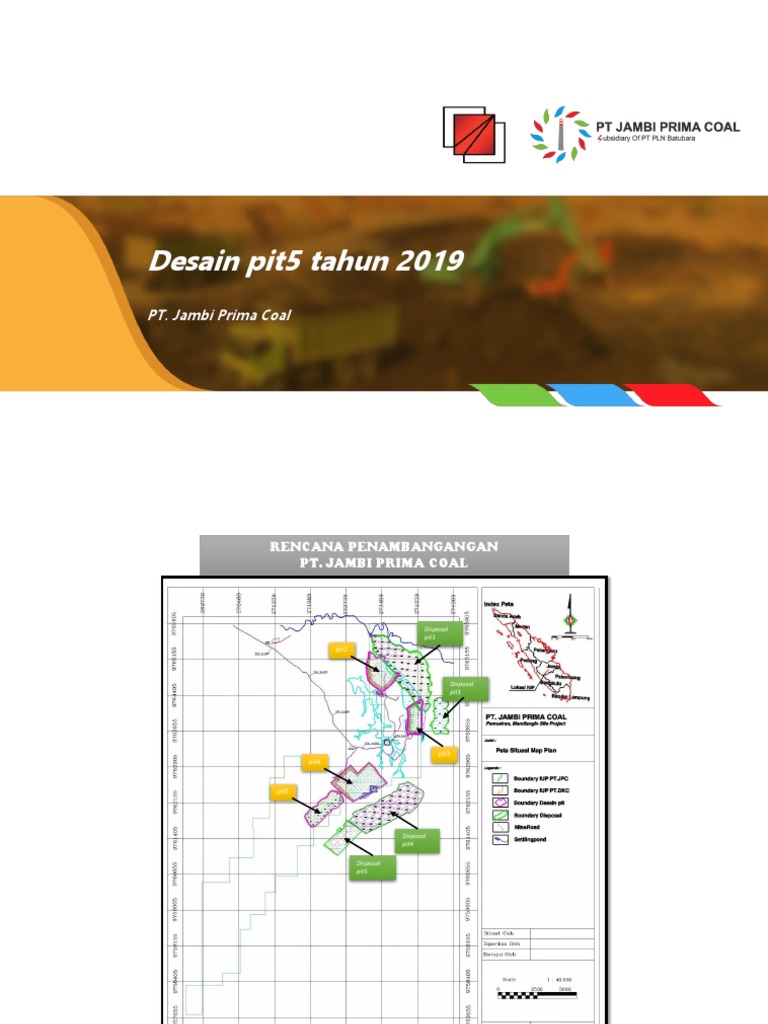 Desain Pit5 Tahun 2019: PT. Jambi Prima Coal | PDF
