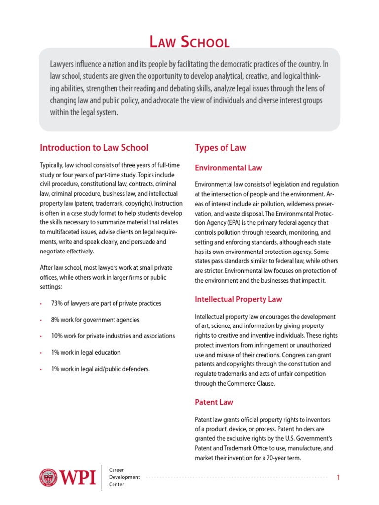Aw Chool: Introduction To Law School Types of Law | PDF | Law School ...