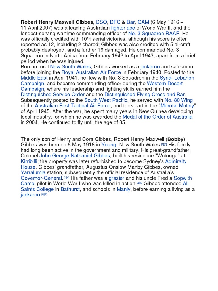 Robert Henry Maxwell Gibbes | PDF