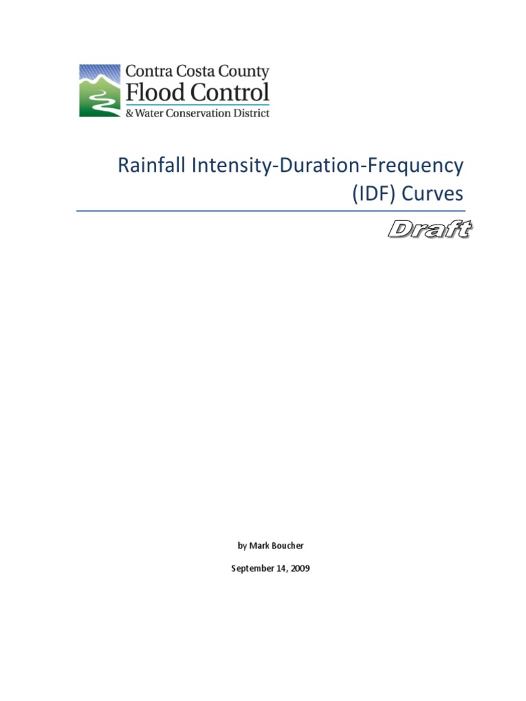 IDF Curve | PDF | Regression Analysis | Logarithm