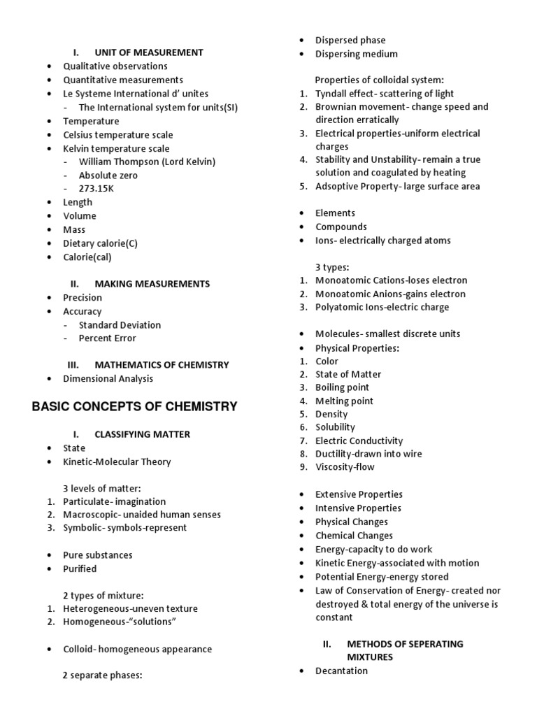 CHEM Reviewer Grade 12 | PDF | Ion | Molecules